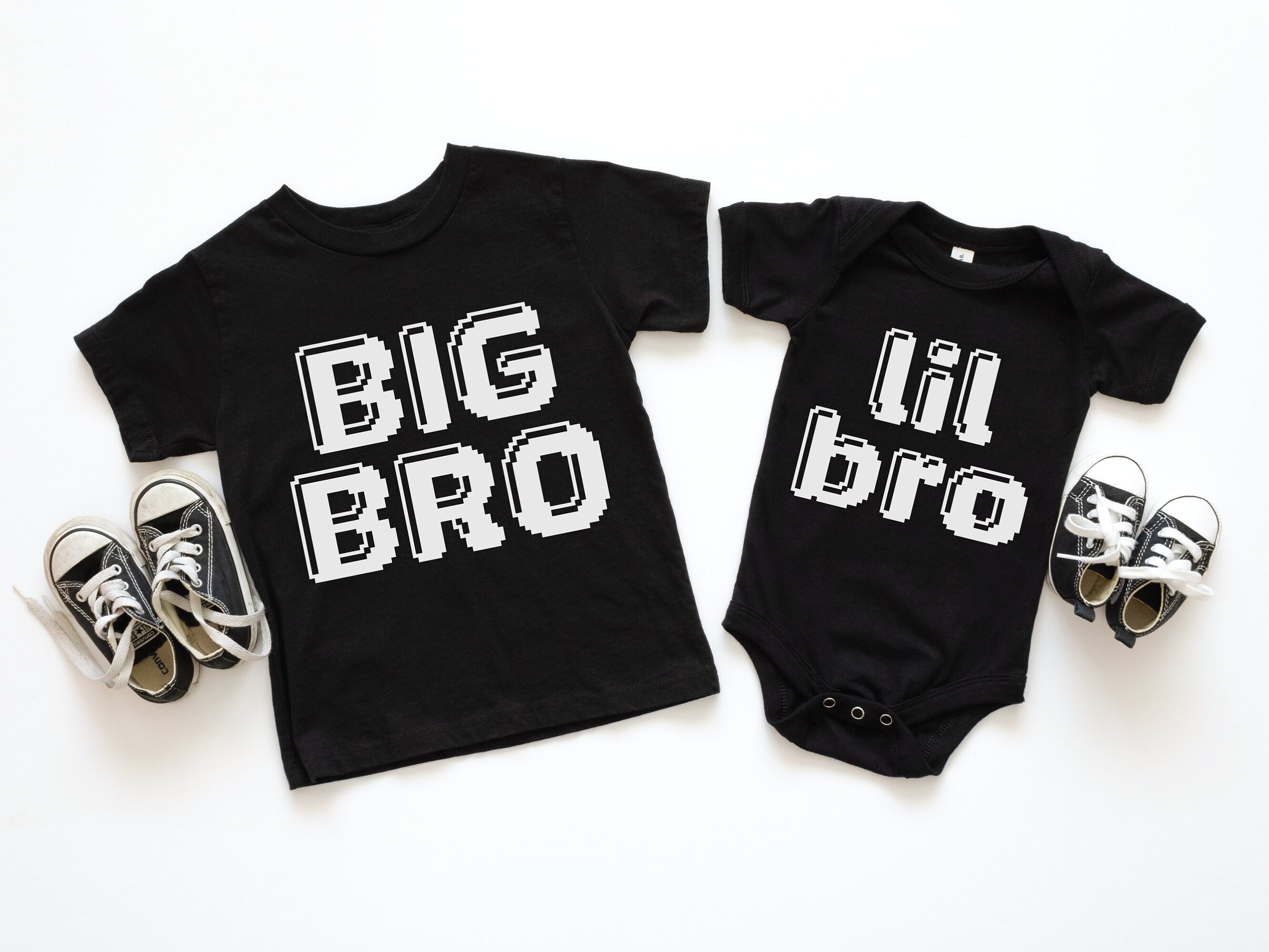 Big Bro Lil Bro SVG PNG, Matching Brother Design, Leveled up to Big ...