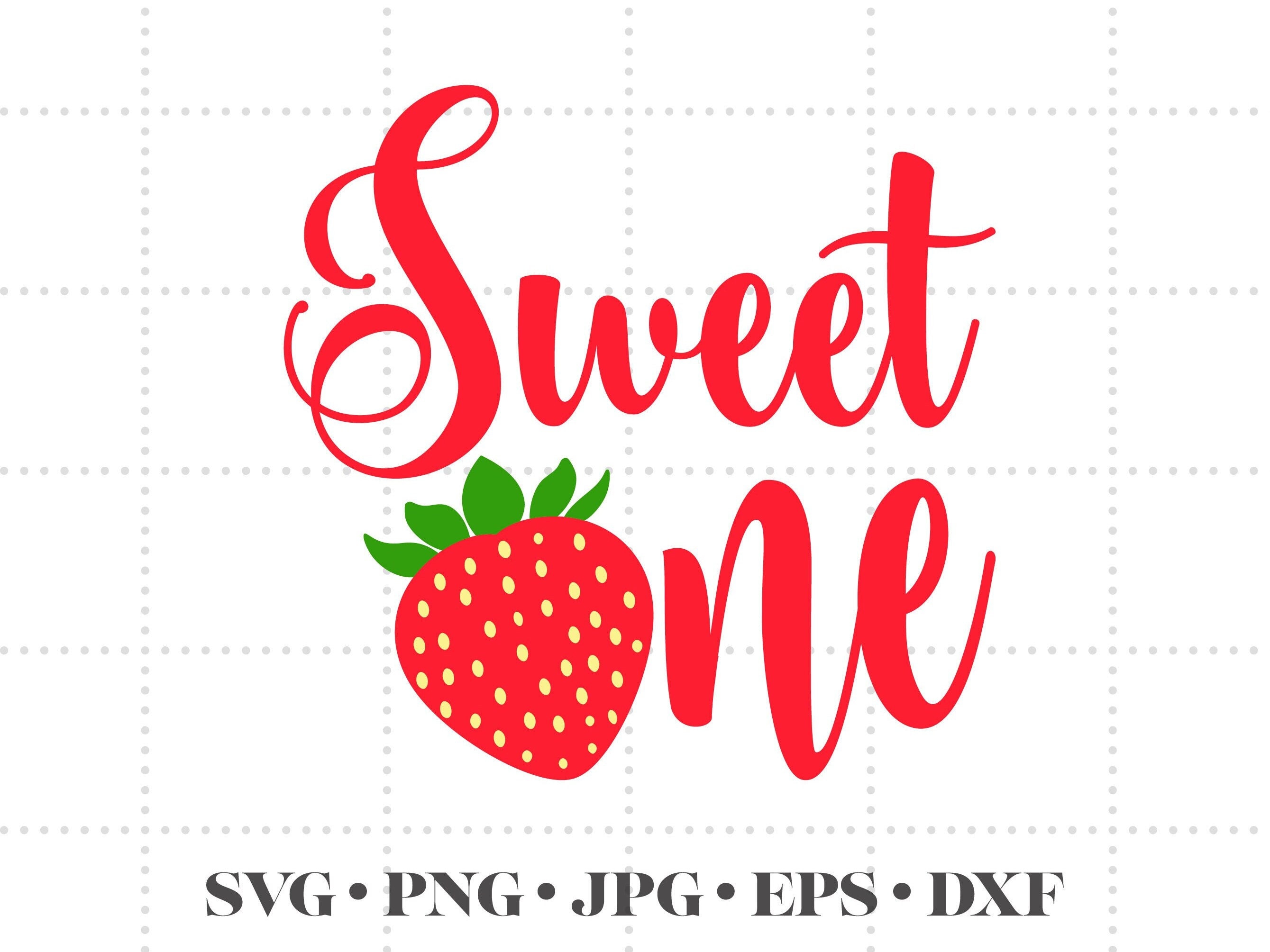 Sweet One SVG, Strawberry 1st Birthday, Strawberry Theme Birthday ...