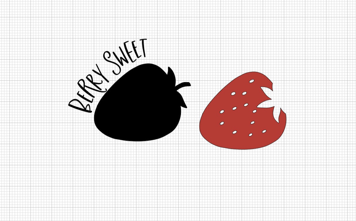 Berry Sweet SVG PNG, Cute Strawberry Cut File for Toddlers, Baby Onsie ...