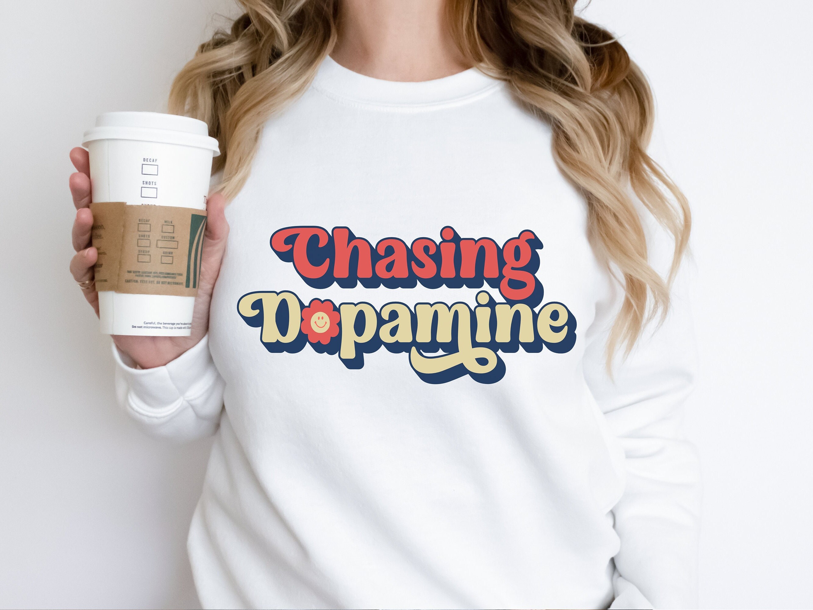 Chasing Dopamine SVG PNG, Mental Health Sublimation, Retro Cricut Cut ...