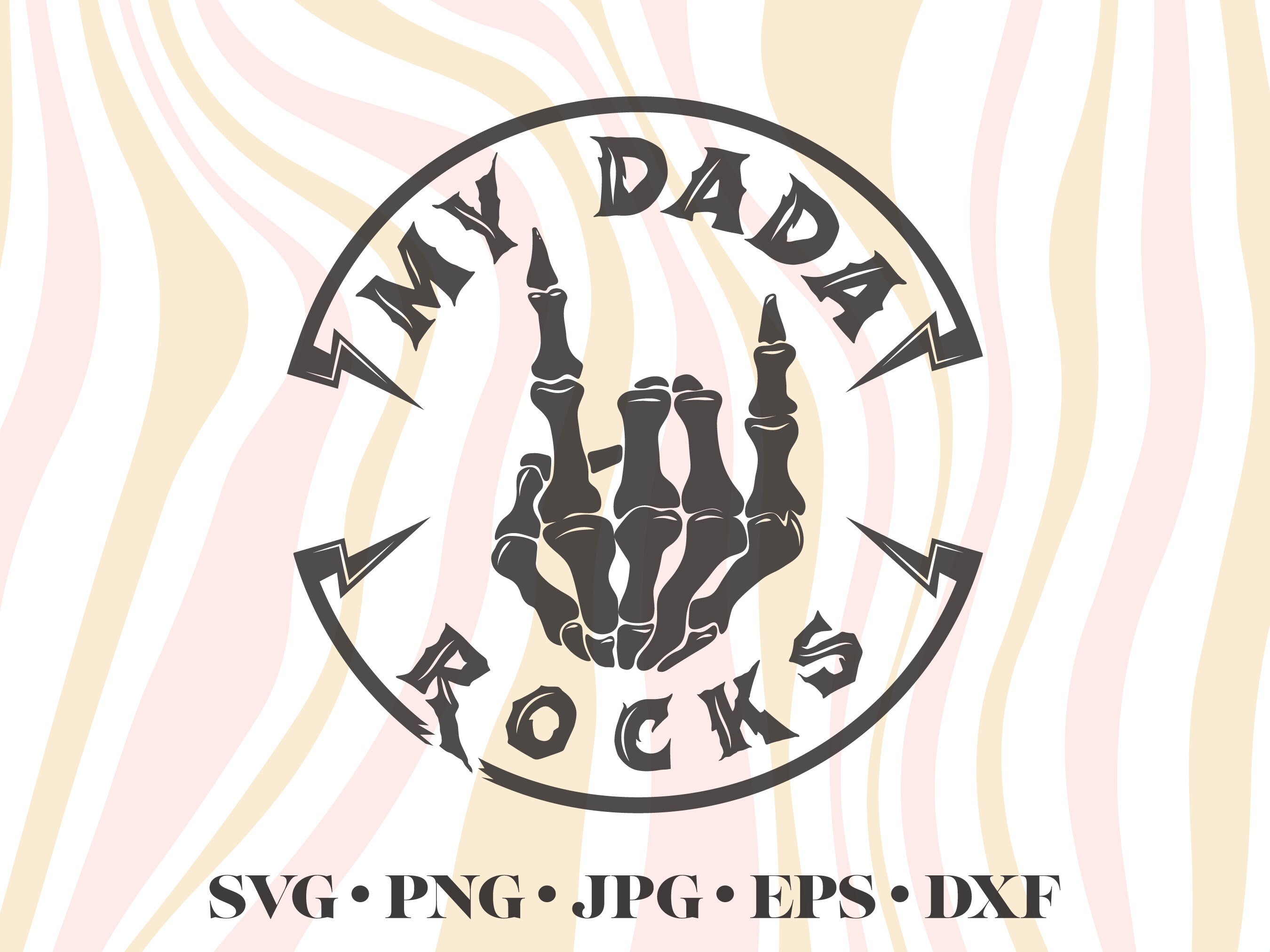 My Dada Rocks Svg Png, Dad Gift SVG, Funny Child Shirt Cut File, Wild ...