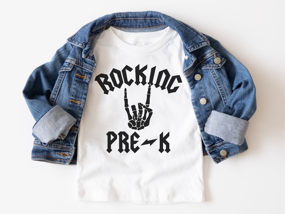 Rocking Pre-k Svg Png, Prek Cut File, Funny Rock and Roll Kids Shirt ...