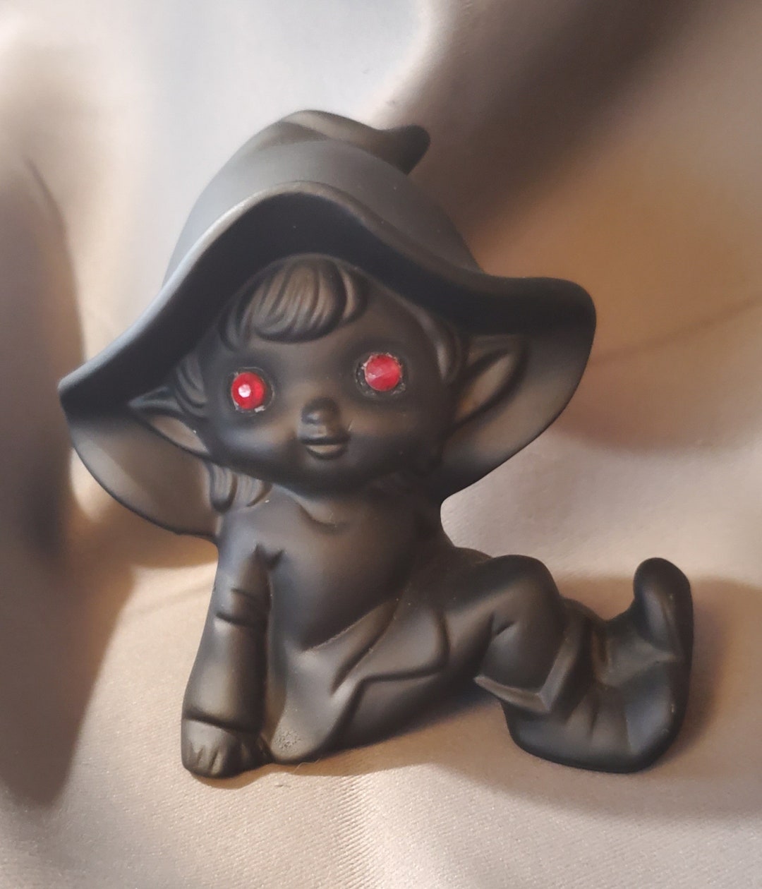 Haunted Gnome With Ruby Eyes - Etsy