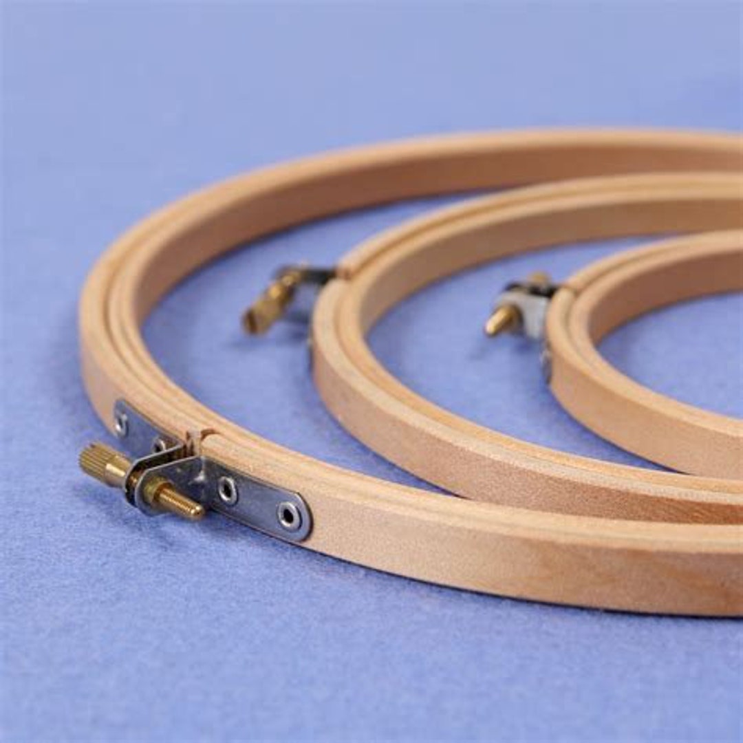 Round Wooden Embroidery Hoop, Craft Supplies, Cross Stitch Hoop ...