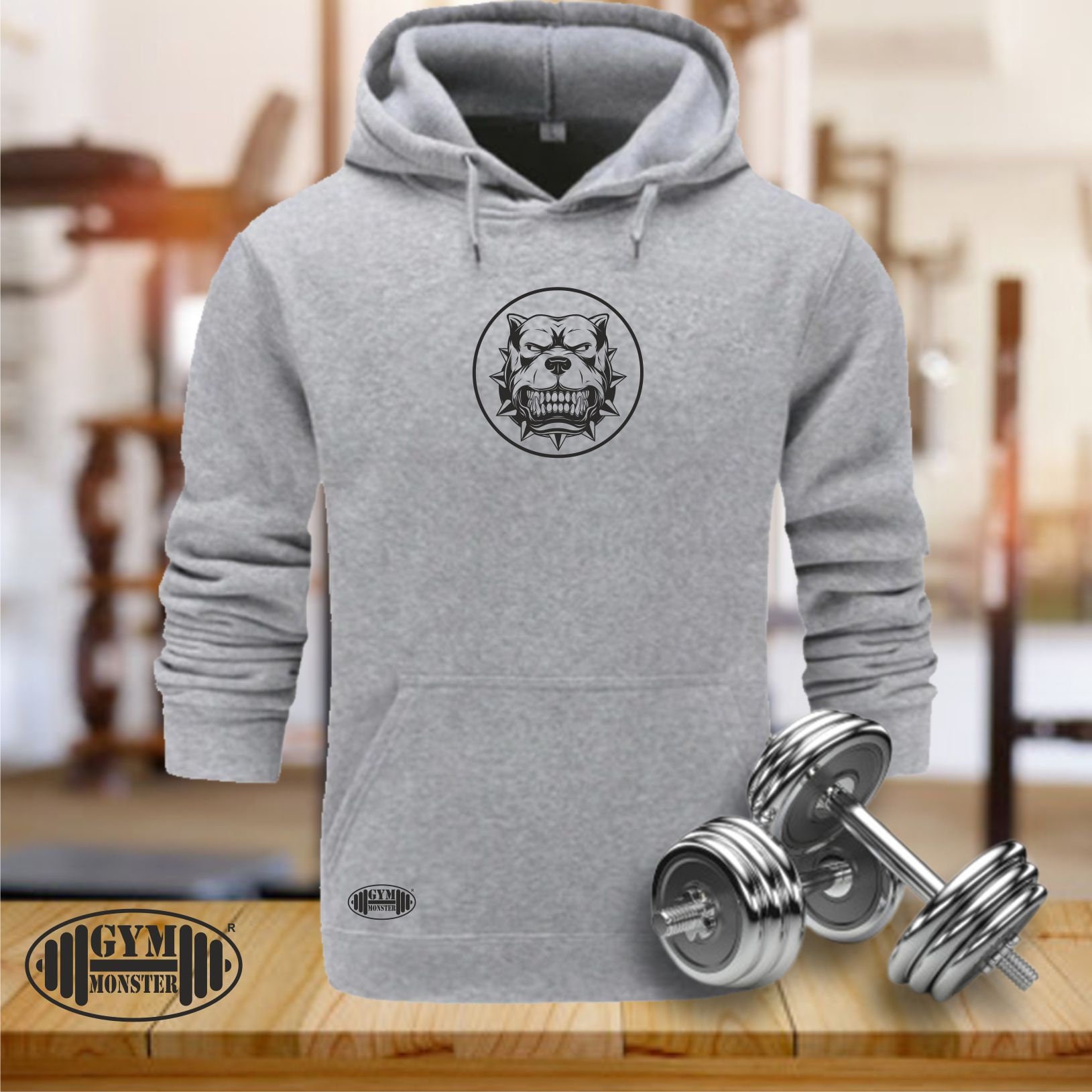 Pitbull Hoodie Gym Clothing Bodybuilding Training Workout Exercise ...