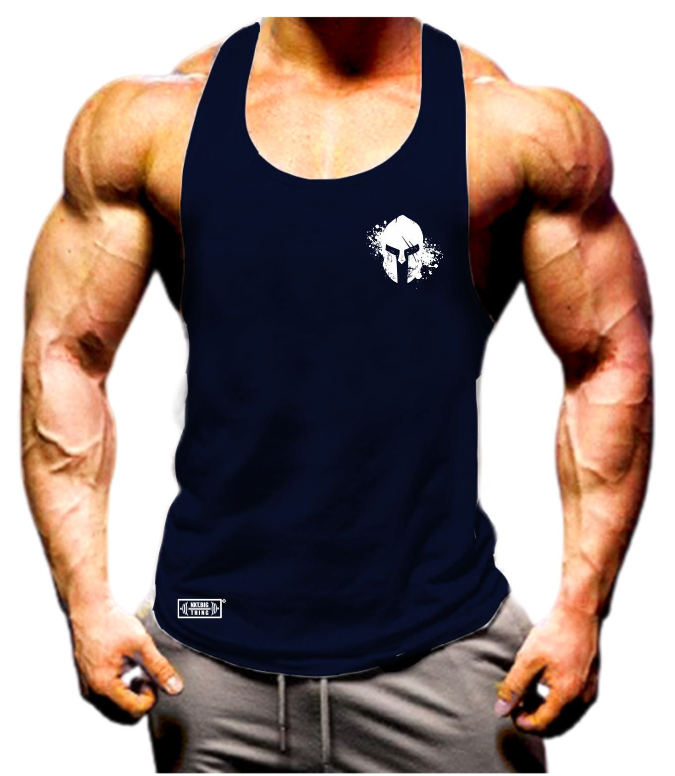 Spartan Blood Helmet Vest Small Gym Clothing Bodybuilding - Etsy