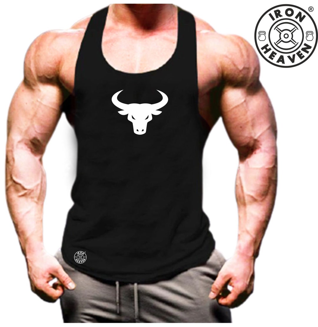 Bull Vest Gym Clothing Bodybuilding Training Workout Exercise Fitness ...
