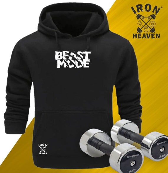 Beast Mode Hoodie Gym Clothing Bodybuilding Training Workout - Etsy