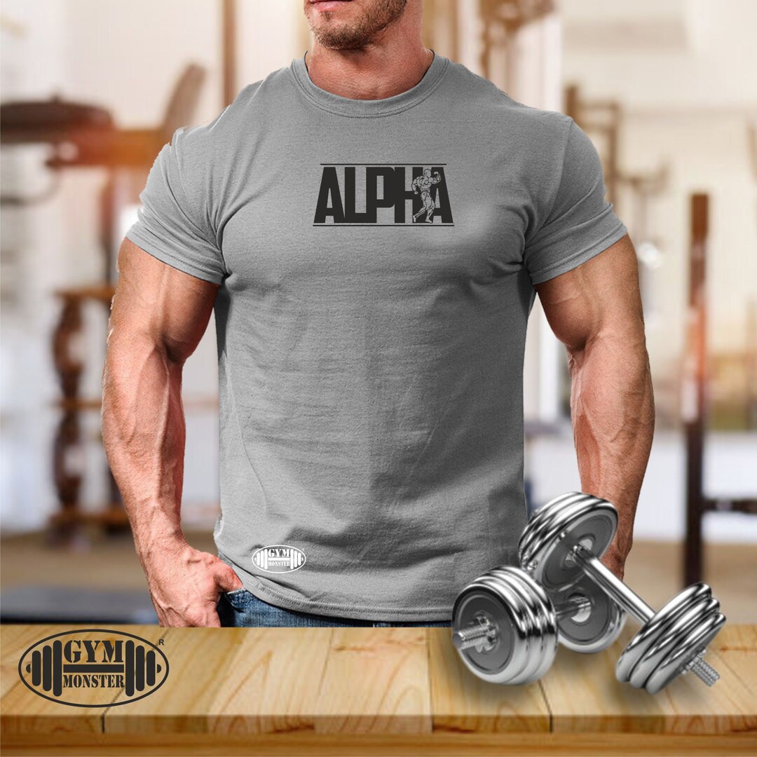 Alpha T Shirt Gym Monster Clothing Bodybuilding Training Workout ...