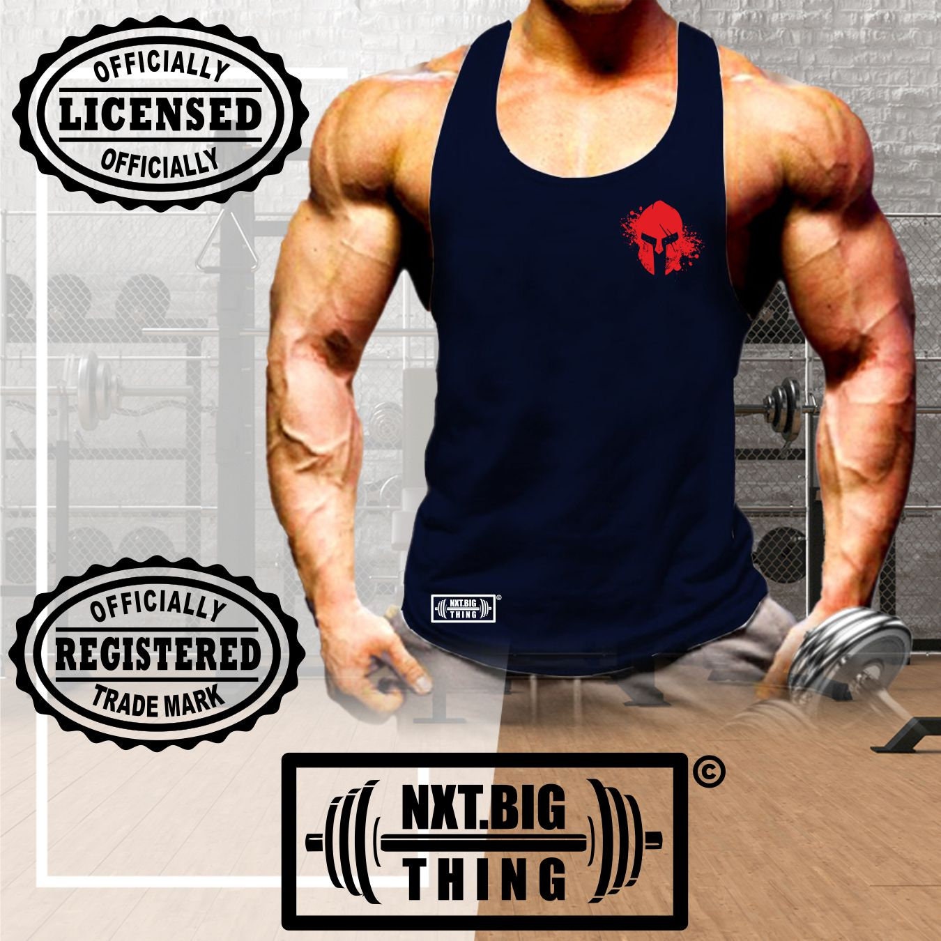 Spartan Blood Helmet Vest Pocket Gym Clothing Bodybuilding - Etsy