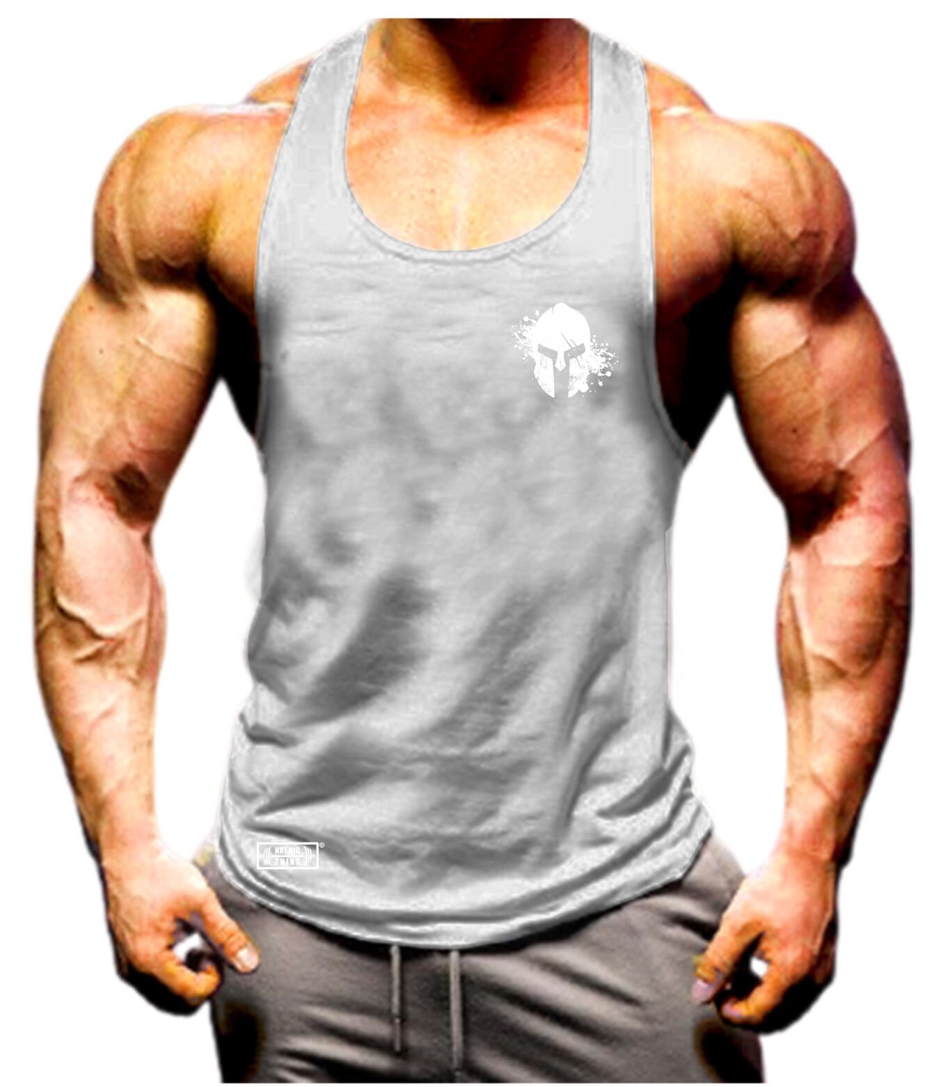 Spartan Blood Helmet Vest Small Gym Clothing Bodybuilding - Etsy
