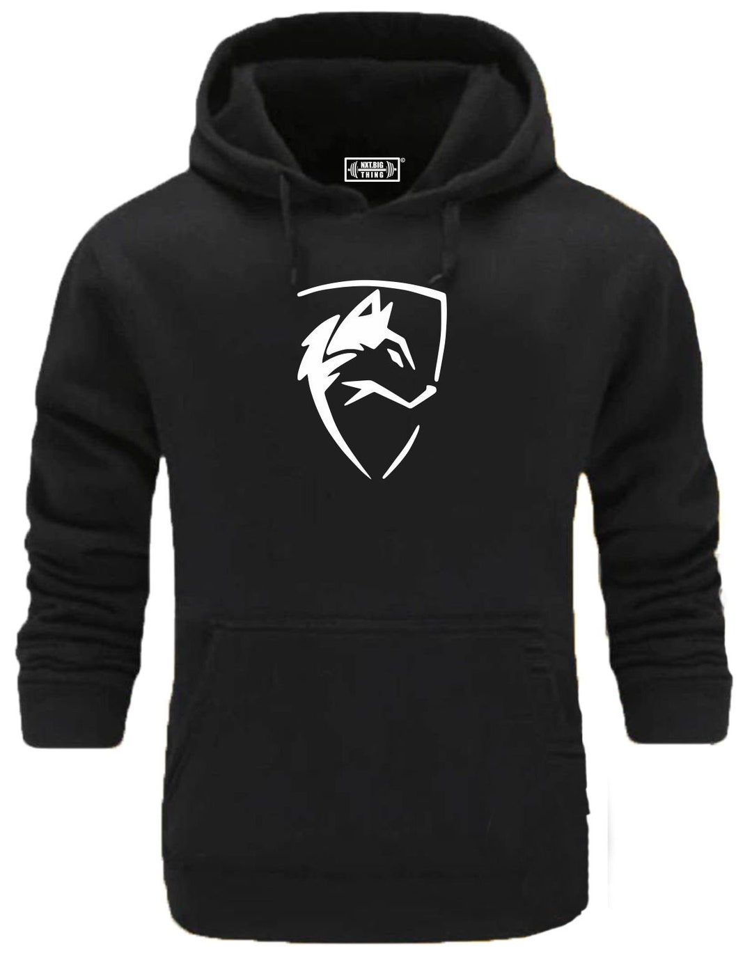 Wolf Hoodie Gym Clothing Bodybuilding Weight Training Workout Exercise ...