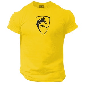 Wolf T Shirt Gym Clothing Bodybuilding Training Workout Exercise Weight ...