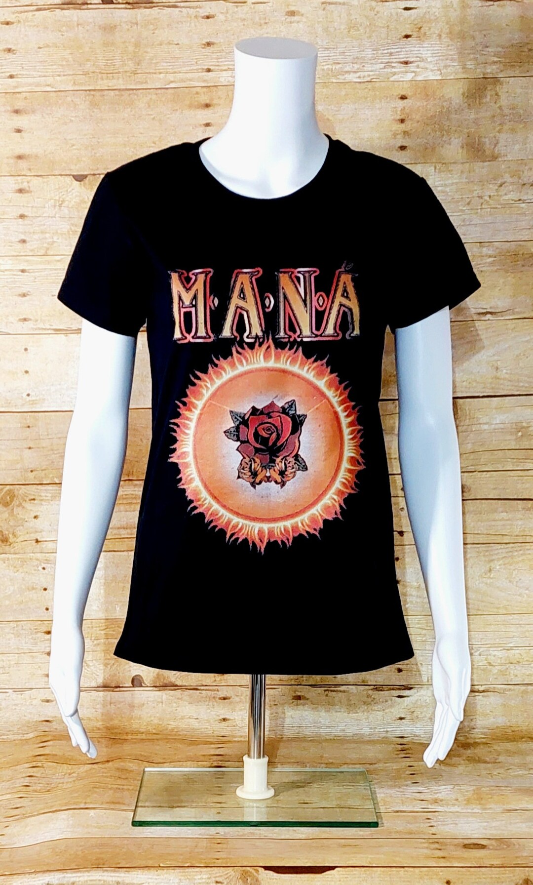 Mana , Rock Mexicano Band , Black T-shirt , for Women (DTP) - Etsy