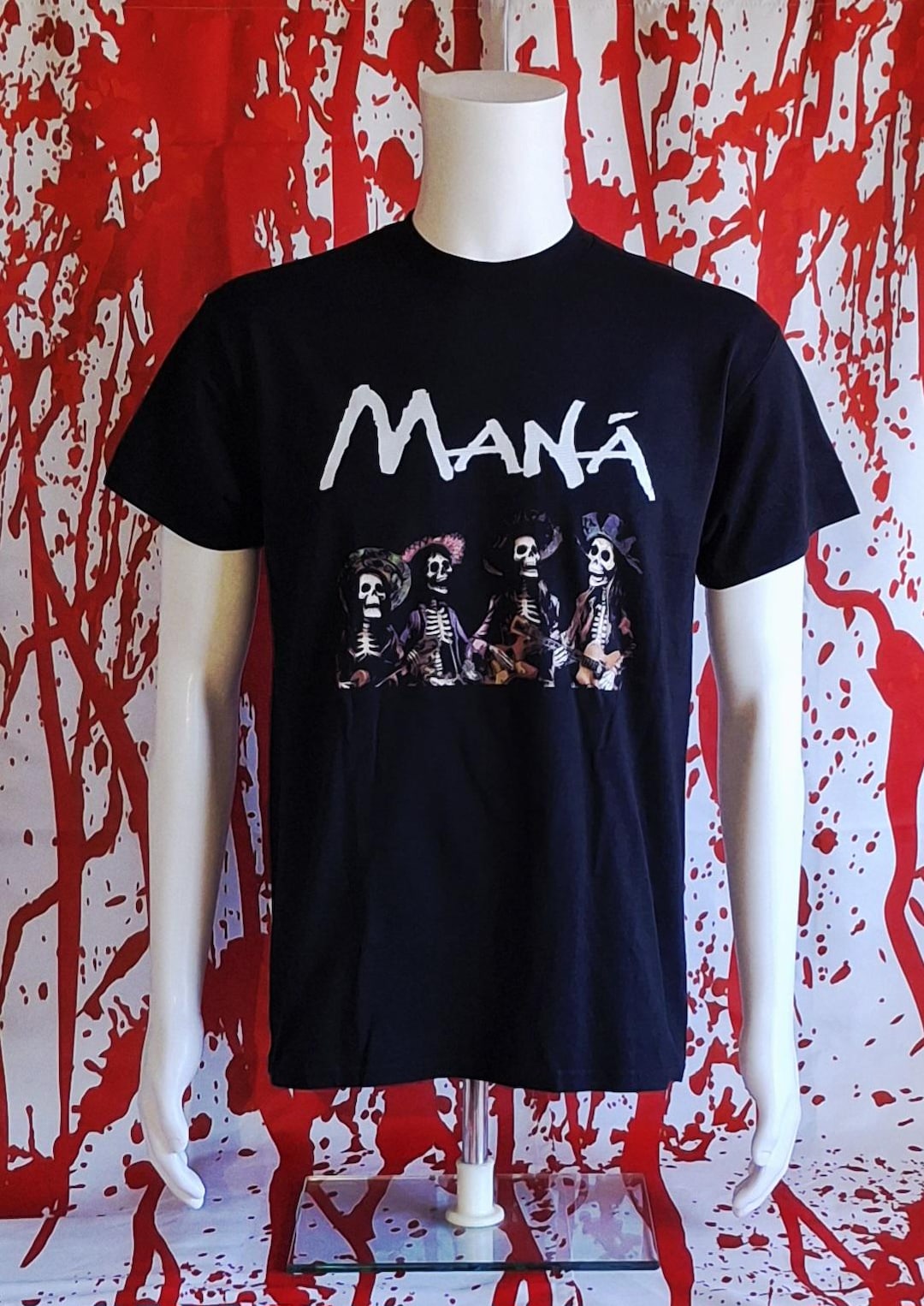 Mana , Rock Mexicano Band , Black T-shirt , for Men (DTP) - Etsy