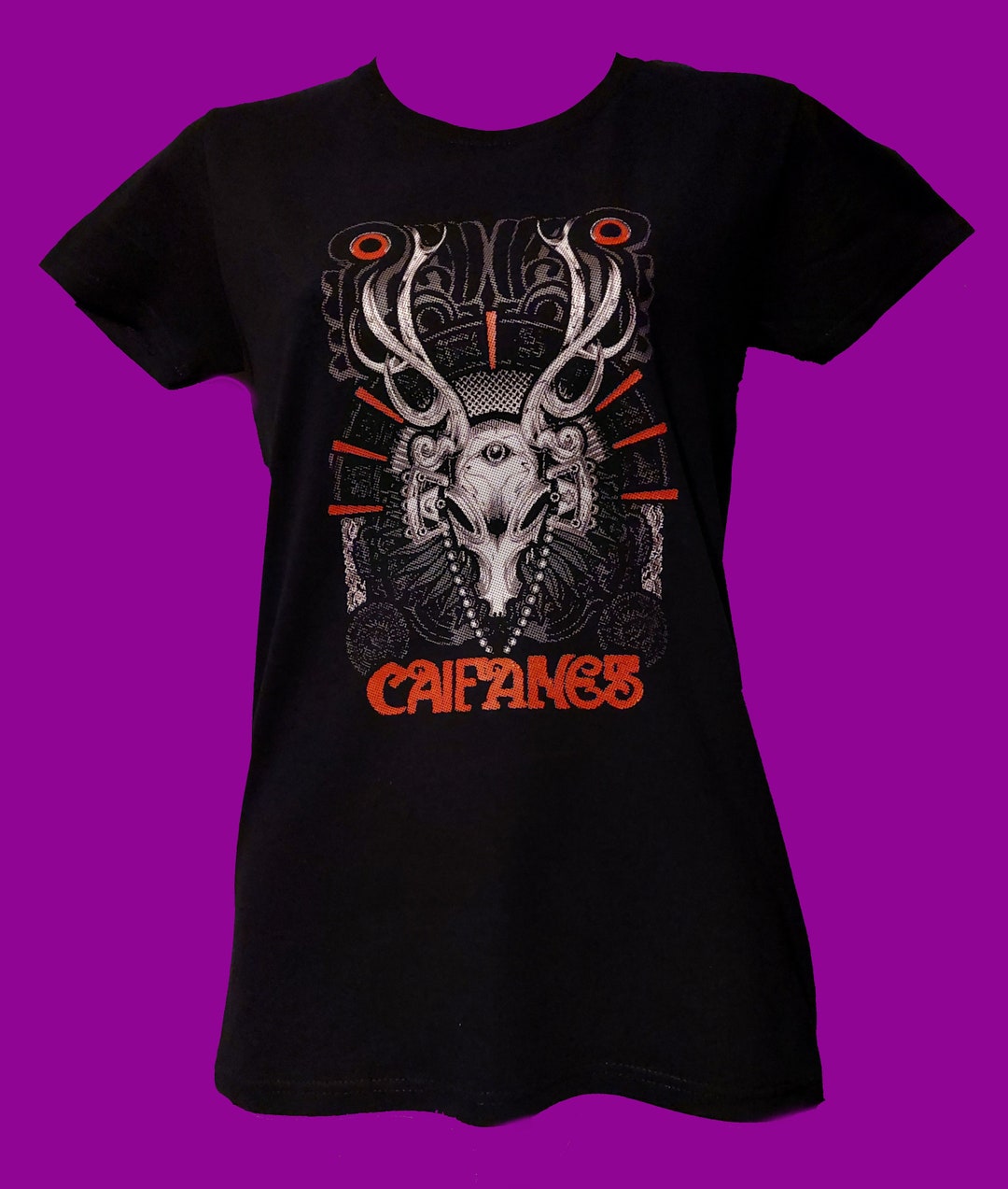 Caifanes ,rock Mexicano Band , Black T-shirt ,for Women (DTP ) Logo El ...