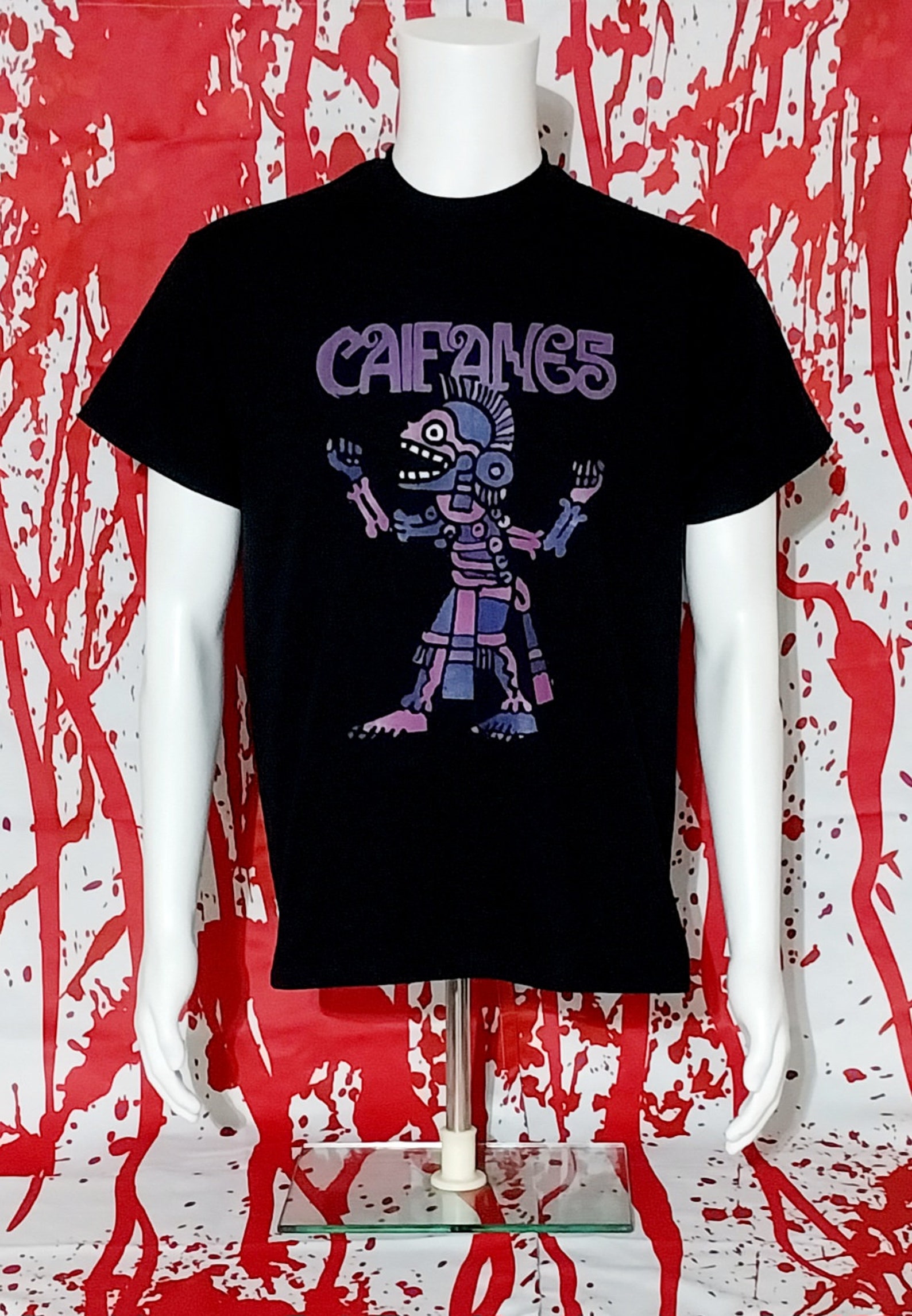 Caifanes , Rock Mexicano , Logo Azteca, Black T-shirt for Men (DTP) - Etsy