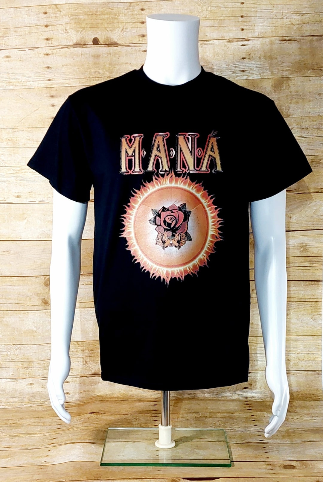 Mana , Rock Mexicano Band , Black T-shirt , for Men (DTP) - Etsy