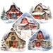 Christmas Farm Barn Watercolor Clipart, Christmas Winter Scene, Book ...