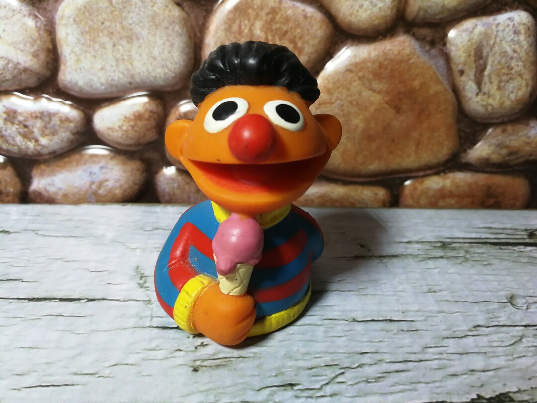Vintage 70s Ernie Muppet Rubber Finger Puppet - Etsy