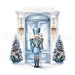 Christmas Blue Nutcracker Watercolor Clipart, Christmas Illustration ...
