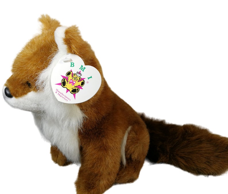 Vintage Red Fox Plush Toy Stuffed Animal by BMI America 1998 - Etsy