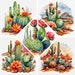 Giant Desert Cactus Clipart, Arizona Desert Cactus Print, Book ...