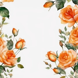 16 Roses Border Clipart Images, Floral Print, Book Scrapping,high ...