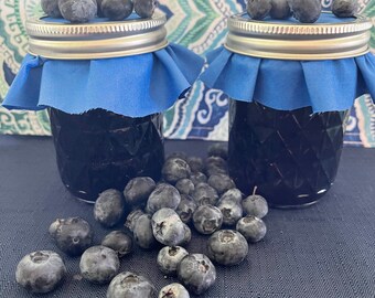 Blueberry Jam 8 Ounce Hand-crafted Jam Jelly Half Pint | Etsy
