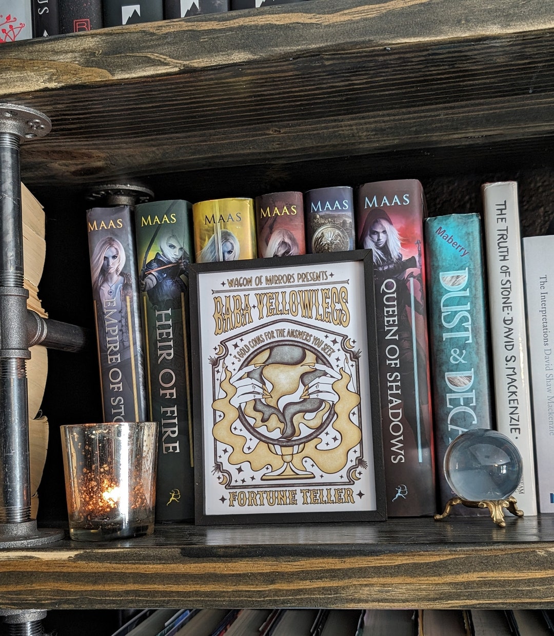 Baba Yellowlegs Licensed Throne of Glass Illustrated Bookshelf Sign - Etsy