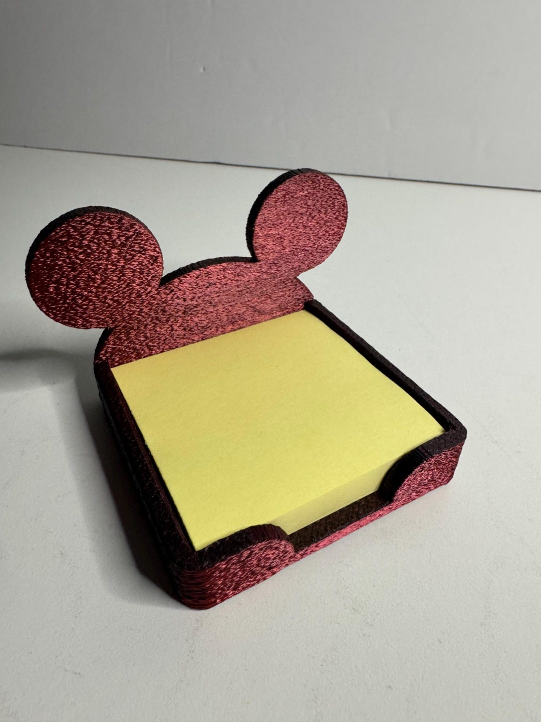 Mickey Mouse Disney Inspired 3D Printed Textured Sticky Note Holder - Etsy