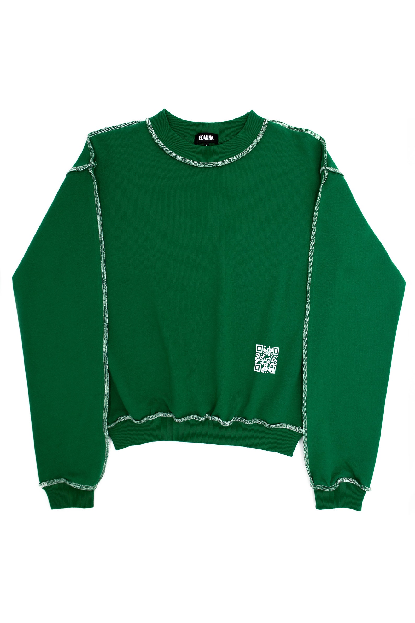 Coded Sweatshirt in Green - Etsy