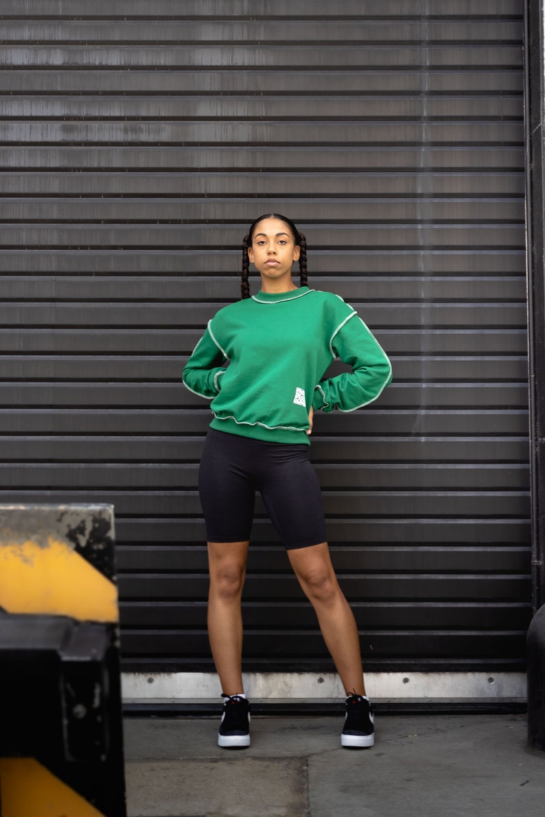 Coded Sweatshirt in Green - Etsy