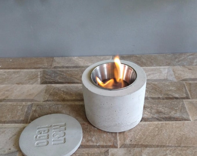 Mini Fire Pit Led Tealight Candle With Holder 3D Printed - Etsy