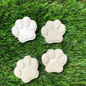 Paw Print Stones - Dog/cat Decoration for Outdoor Gardens , Cement Paws ...