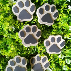 Paw Print Stones Dog/cat Decoration for Outdoor Gardens , Cement Paws ...