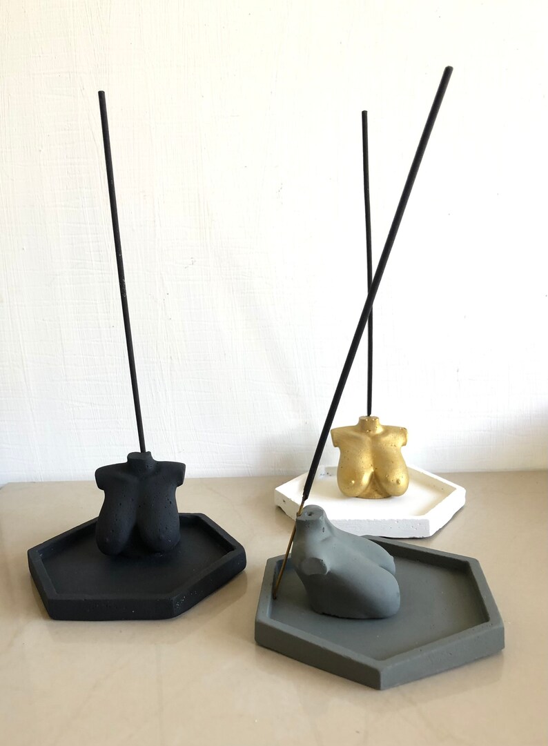 Torso Incense Holder & Ash Catching Tray | Feminist Decor | Modern ...