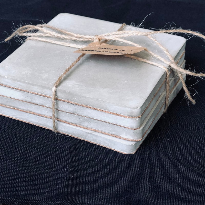 Cement Coasters - Etsy