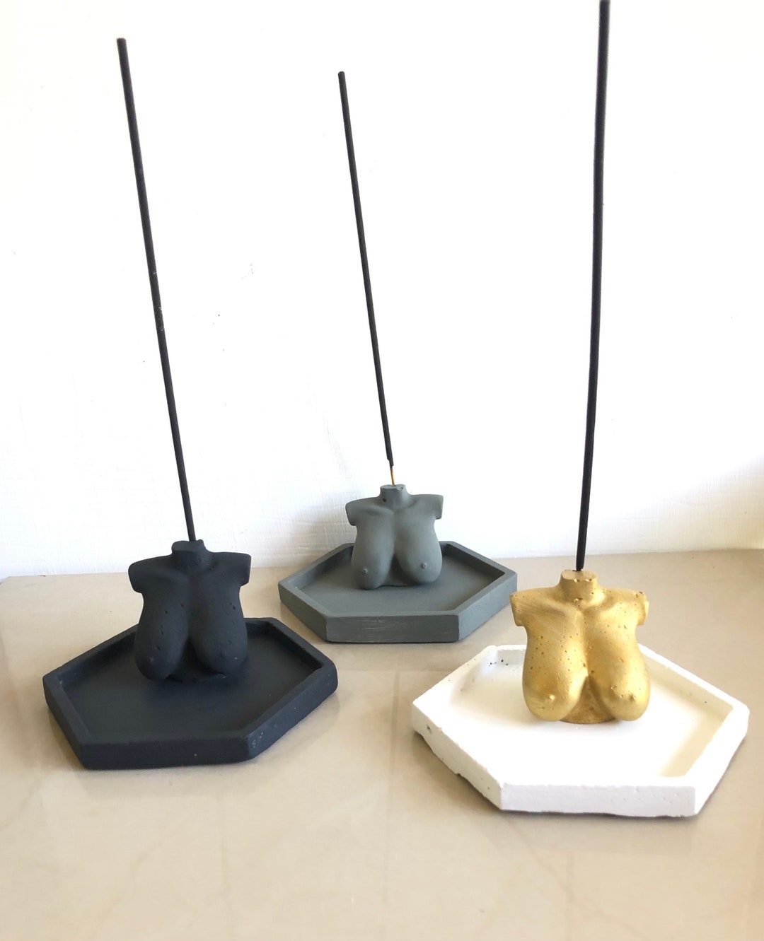 Torso Incense Holder & Ash Catching Tray | Feminist Decor | Modern ...