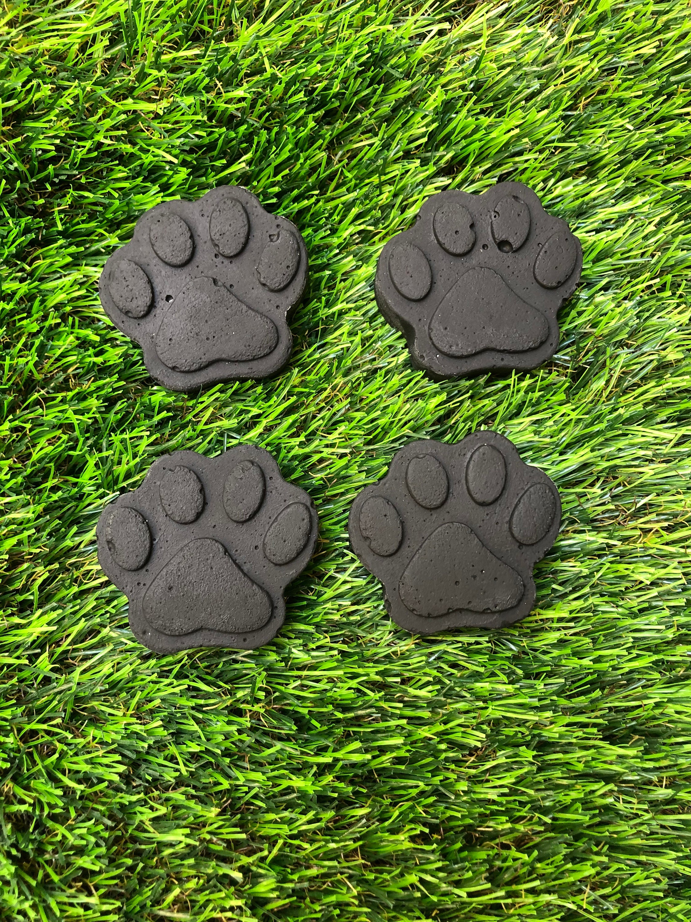Paw Print Stones - Dog/cat Decoration for Outdoor Gardens , Cement Paws ...