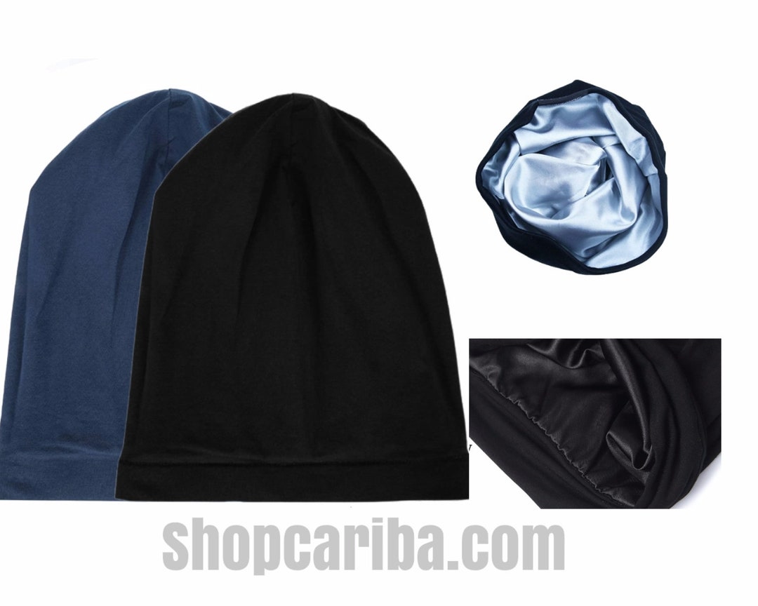 Satin Lined Beanie Caps , Satin Lined Slap , Hair Protection Hats ...