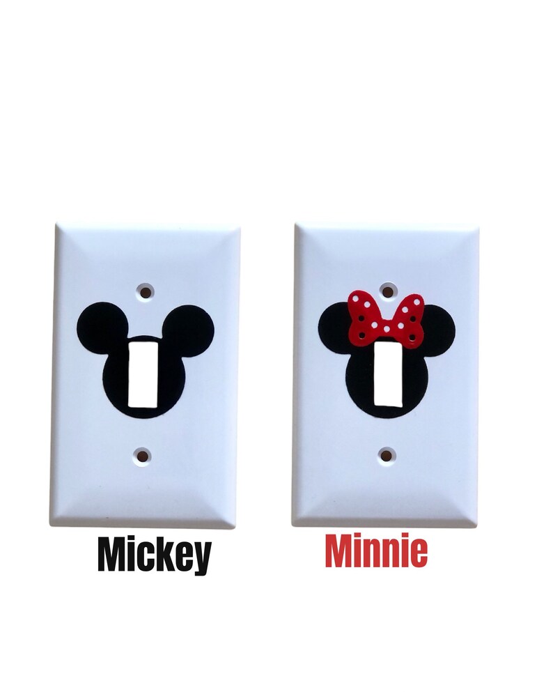 Standard Mickey or Minnie Light Switch Outlet Cover Set - Etsy