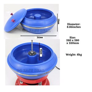 Jewelry Vibrating Tumbler Tumbling Polishing Machine Metal Polisher ...