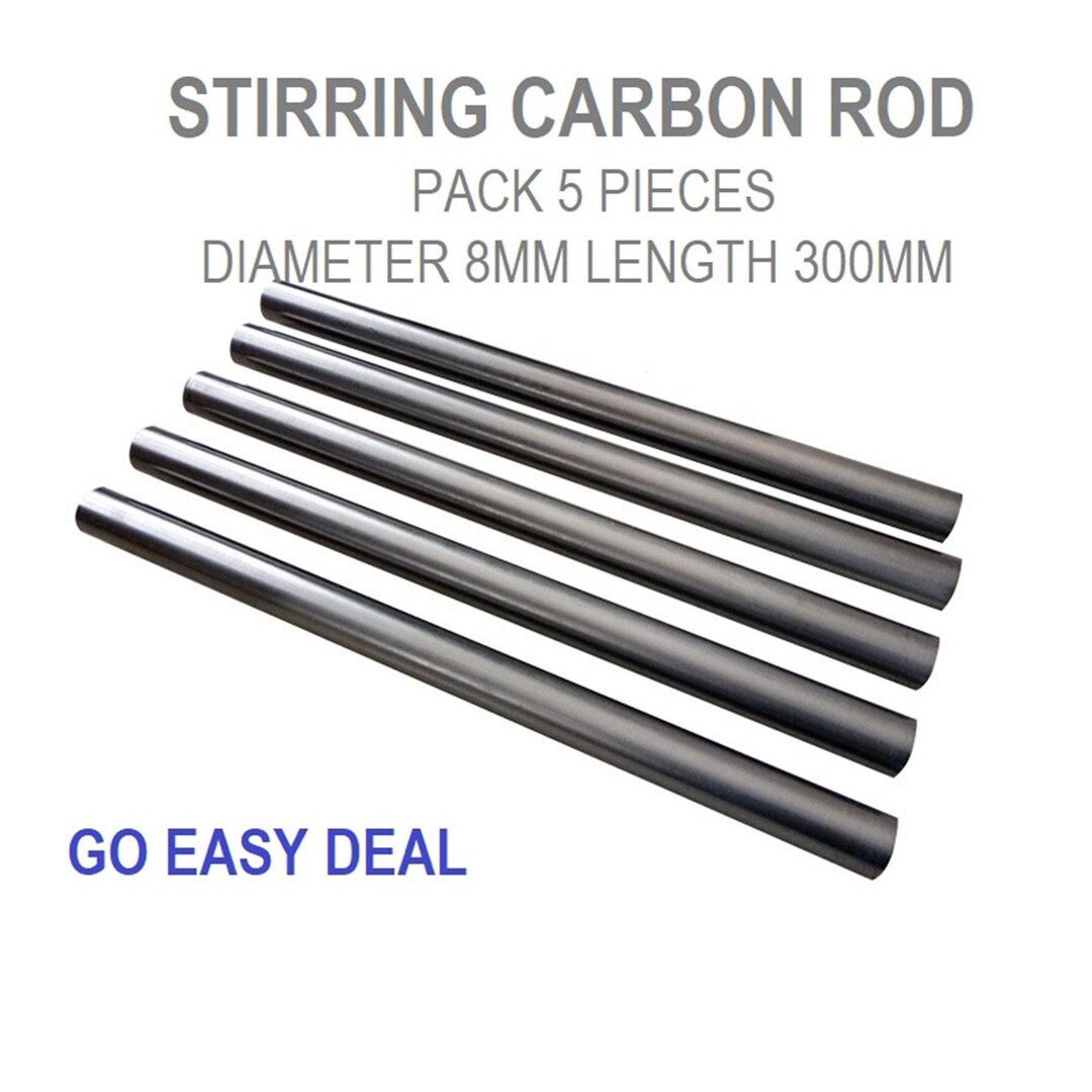 Thick Carbon Graphite Rod Dia 8MM 8x300mm Long Mixing Stirring Carbon ...