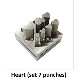 Disc Cutter Punch Cutting Craft Working Metal Jewelry Tool - Heart - Square - Triangular - Oval ...