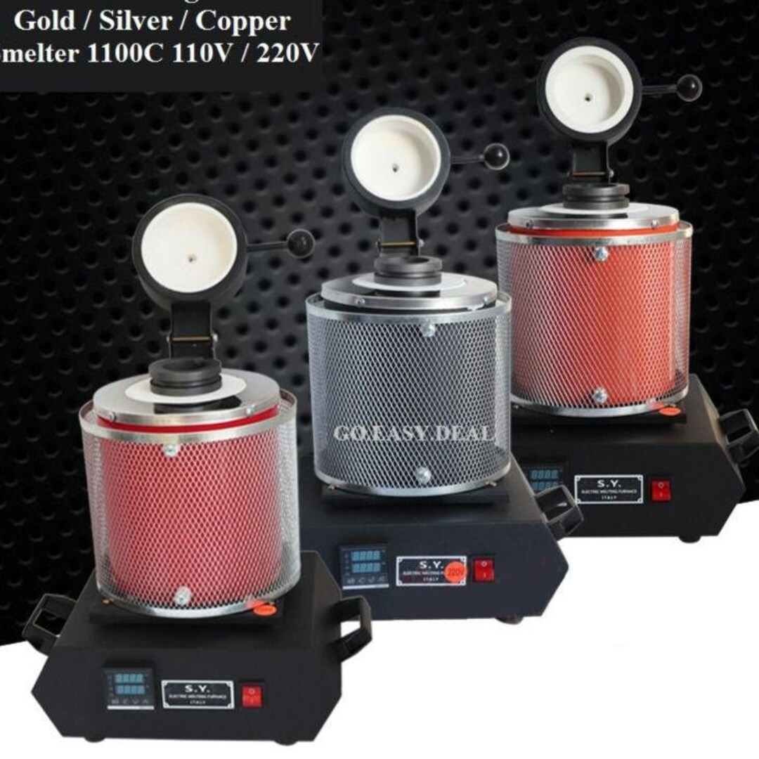 MF-SERIES Electric Kiln Digital Melting Furnace Metal Gold Silver ...