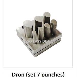 Disc Cutter Punch Cutting Craft Working Metal Jewelry Tool - Heart - Square - Triangular - Oval ...