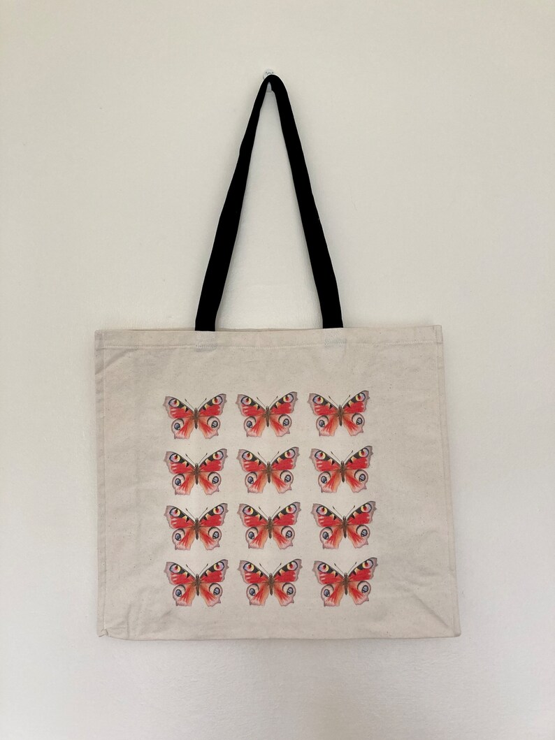 Peacock Butterflies Tote Bag - Etsy