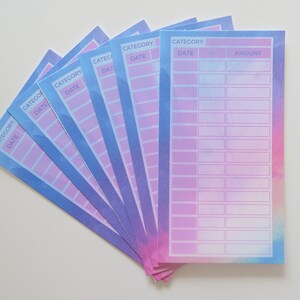 Rainbow Printable Spending Trackers for A6 Cash Envelopes | Budget ...