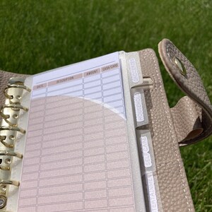 A7 Wallet With Double Pocket Sleeves, Trackers, and Labels | Cash ...